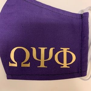 Accessories | Omega Psi Phi Face Mask | Poshmark